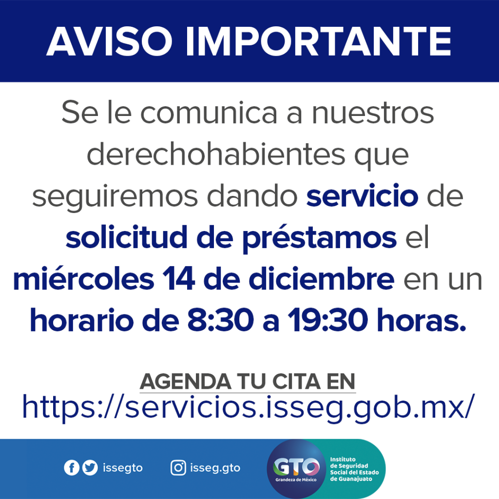 aviso – Instituto de Seguridad del Estado de Guanajuato